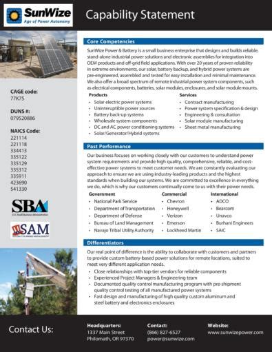 Effective Capability Statement Templates Examples