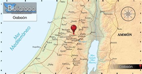 Gabaón Ciudad De La Colina Mapa Y Ubicación Geográfica
