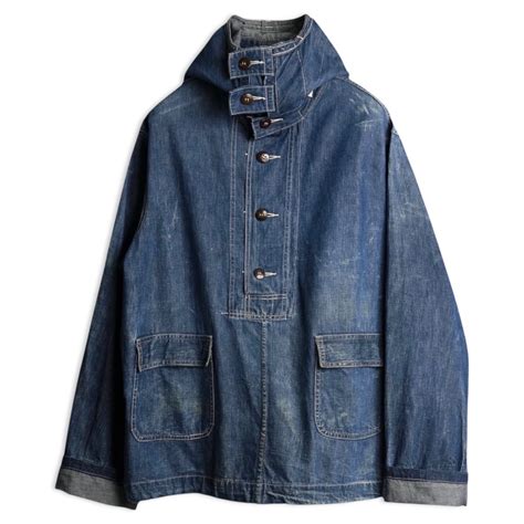 40s Us Navy Denim Gunners Smock L Acorn Buy Sell Vintage