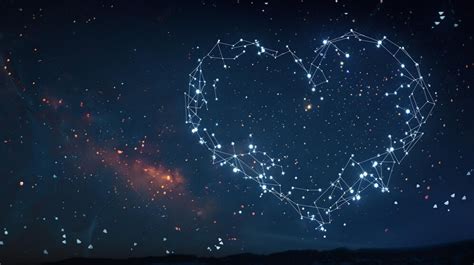 Premium Photo Heartshaped Constellation In Night Sky Celestial Beauty