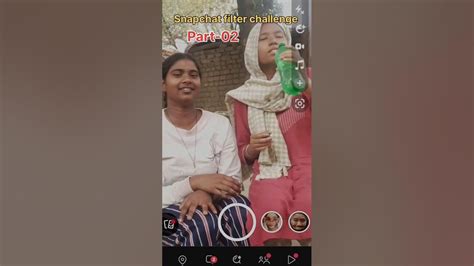 Snapchat Filter Challenge🤣part 02youtubeshorts Shortsfeed Shorts