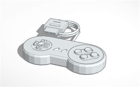 3d Design Snes Controller Christmas Ornament Tinkercad