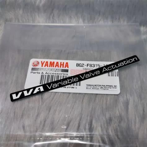 Yamaha Genuine Vva Variable Valve Actuation Sticker 12x07cm Lazada Ph