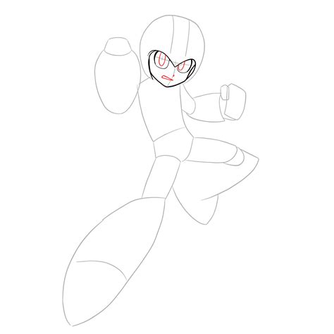 How To Draw Mega Man From The Th Game SketchOk