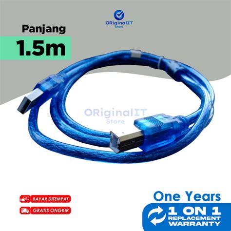Kabel Printer Usb 480mbps Untuk Semua Printer Hp Canon Epson Scanner