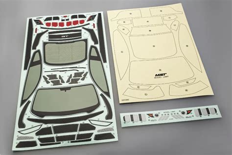 MST 1 10 LBMT Unpainted Body Shell Clear 720017