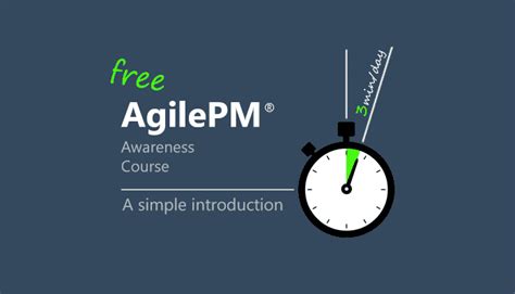 Agilepm® Awareness Course Management Plaza