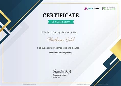 Meet Gohil On Linkedin Hey Connection Happy To Share The My Completion Of Ms Excel Course…