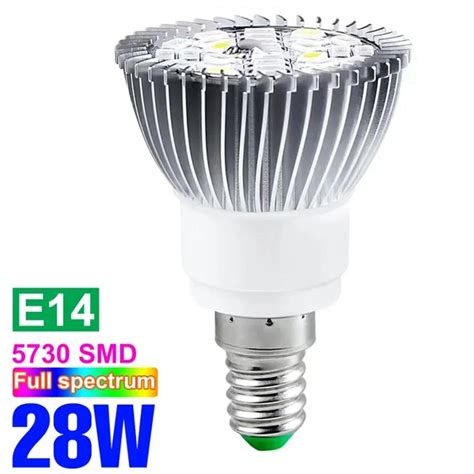 Светодиодный фитосветильник полного спектра фитолампа E27 лампа для растений E14 УФ лампа для