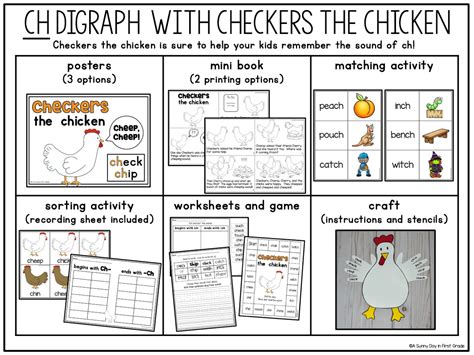 Ch Digraph Worksheets Centers Craft And More Made By Teachers