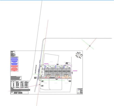 Site Plan Of The Row House Design Is Given In Autocad 2d Drawing Cad File Dwg File