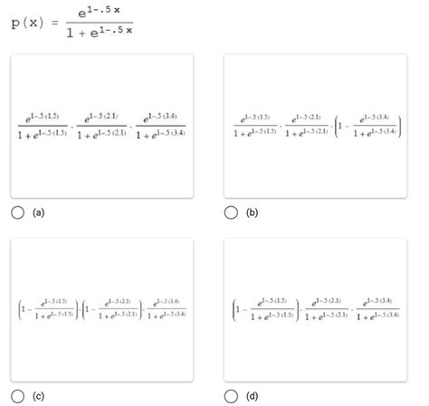 Solved Look At The The One Variable Logistic Regression