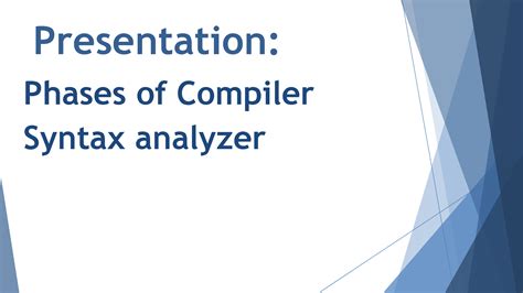 Solution Syntax Analyzers Phases Of Compiler Studypool