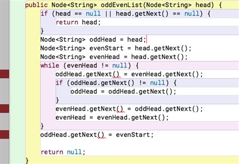 Solved Java I Am Getting Errors On My Oddevenlist Method