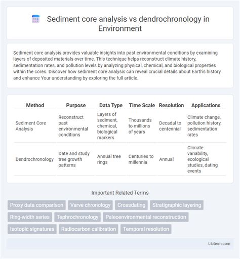 Dendrochronology Vs Sediment Core Analysis In Environment What Is The