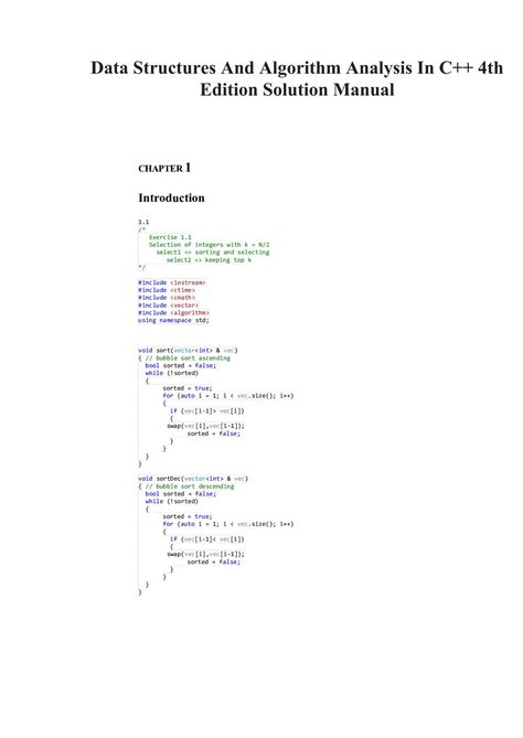 Solutions Manual For Data Structures And Algorithm Analysis In C 4th Edition By Mark Weiss By