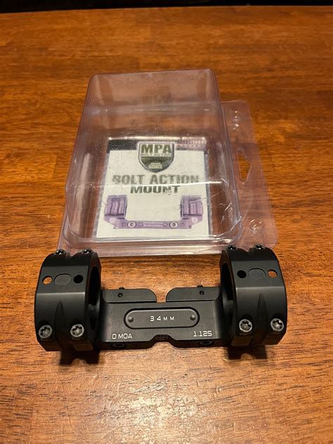 sold mpa ba mount 34mm 1 125 0moa sniper s hide forum