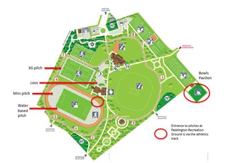 Paddington Recreation Ground Map Pdf