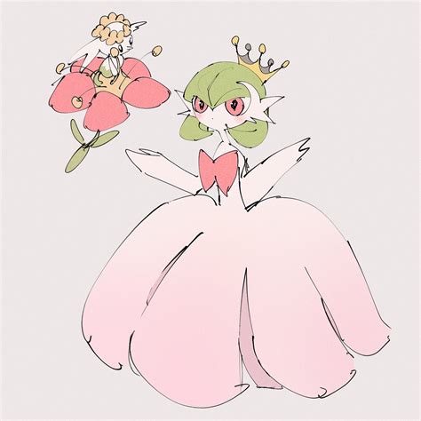 N29670007 Flabebe Flabebe Red Flower Gardevoir Mega Gardevoir