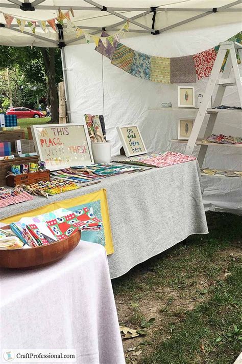 10 Product Display Table Ideas That Win Craft Show Customers Craft Booth Displays Table