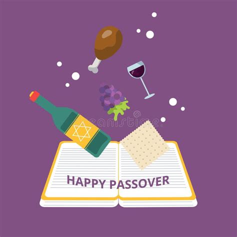 Happy Passover Cartoon Vector Illustration Stock Vector Illustration