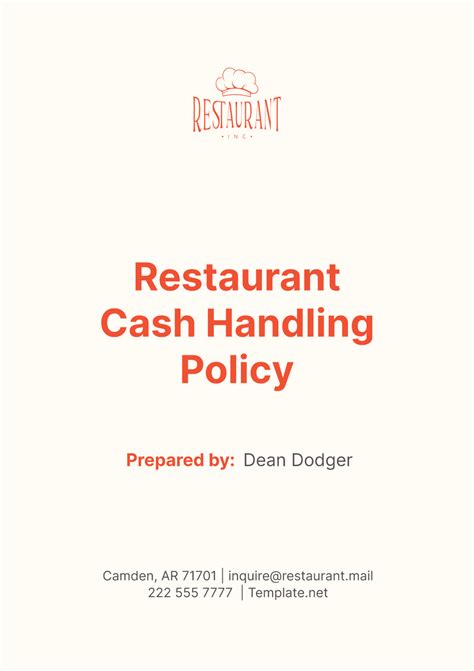 Free Restaurant Policy Templates To Edit Online