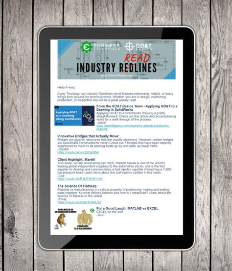 readlines newsletter subscription gdandt basics