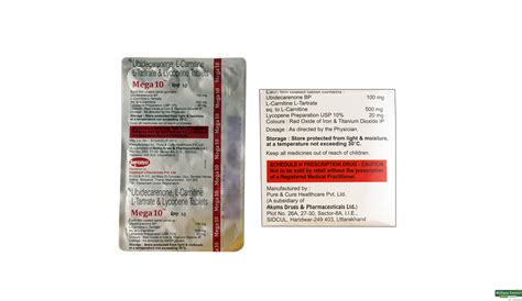 Buy Mega 10mg 10 Tablets Online At Best Prices Wellness Forever