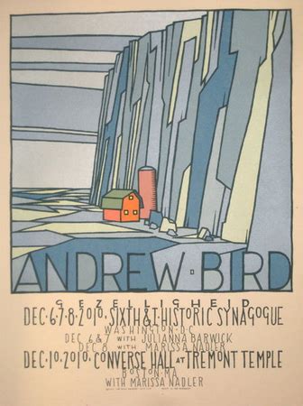 Andrew Bird 2010 Boston Concert Poster By Jay Ryan Sold Out Poster