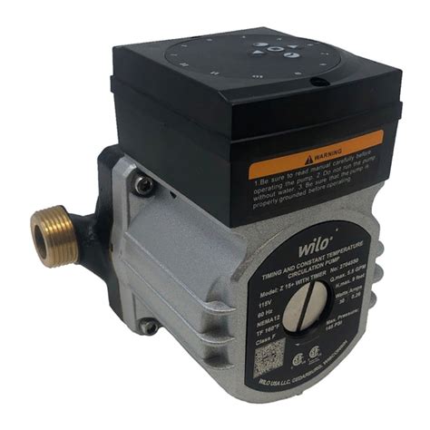 Wilo Z 15 Installation And Operating Instructions Manual Pdf Download Manualslib