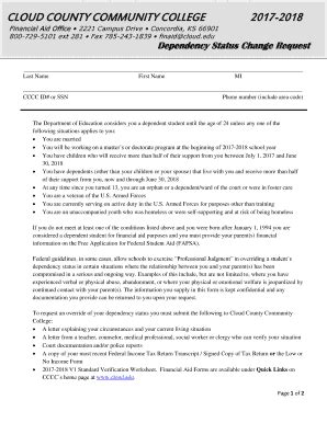 Fillable Online Dependency Status Change Request Fax Email Print PdfFiller