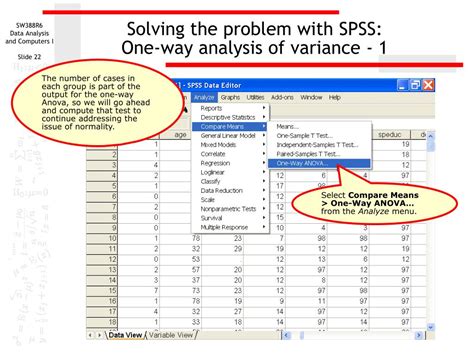Ppt One Way Analysis Of Variance And Post Hoc Tests Powerpoint