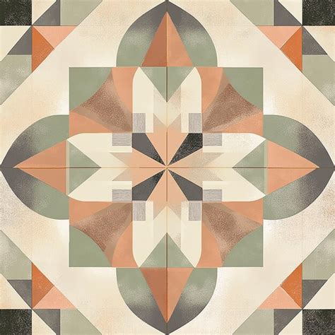 Seamless Modern Intricate Geometric Pattern Design Premium Ai