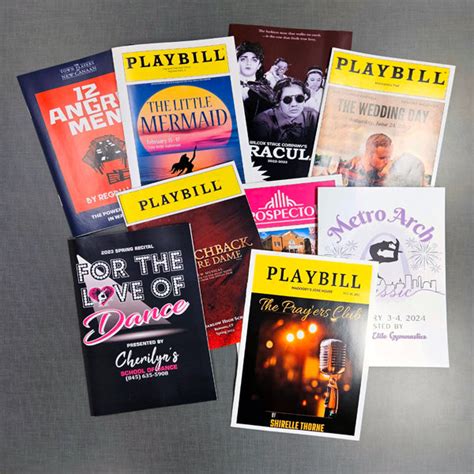 Custom Playbill Program Printing Personalized Designs For Events