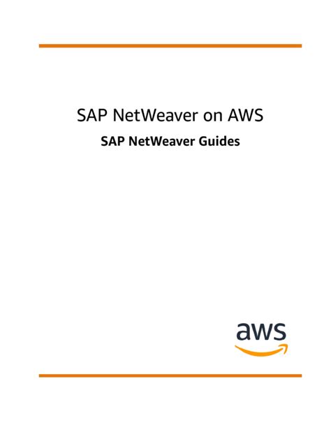 Sap Netweaver Pdf Amazon Web Services Cloud Computing