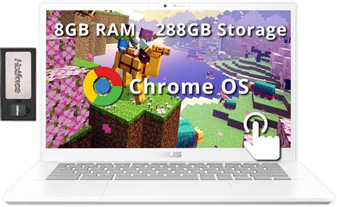 Asus Chromebook Plus 14 FHD Touchscreen Laptop Intel I5 1335U 8GB LPDDR5 288GB Storage 128GB