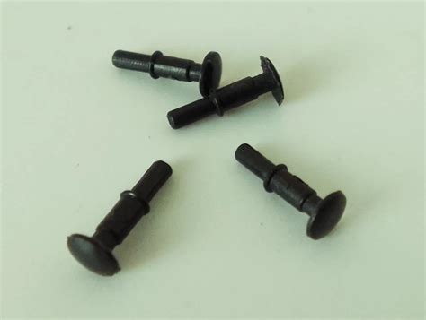 Lima Hornby Oo Gauge Various Locos Long Stem 5mm Black Round Buffer Set