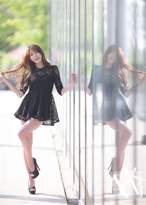 Han Ga Eun 2015 04 26 Black Dress ~ Korean Top Cute
