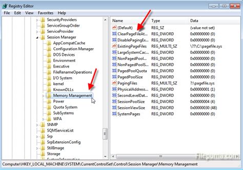How To Automatically Clean Up The Page File On Shutdown Filepuma Reviews