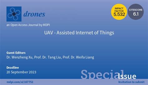 Drones Mdpi On Linkedin Call4papers Uav Uav Iots