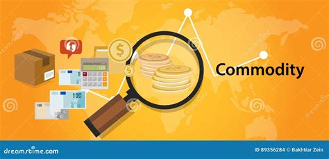 Commodity Trading Market Investment Concept In Economy Stock Vector