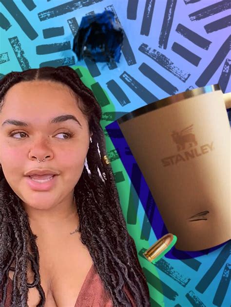 Woman Says Her Stanley Cup Saved Her Life Survived Bullet Hole