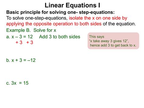 Linear Equations PPT