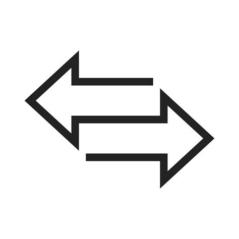 Transfer Arrow Outline Style Icon 13448841 Vector Art At Vecteezy