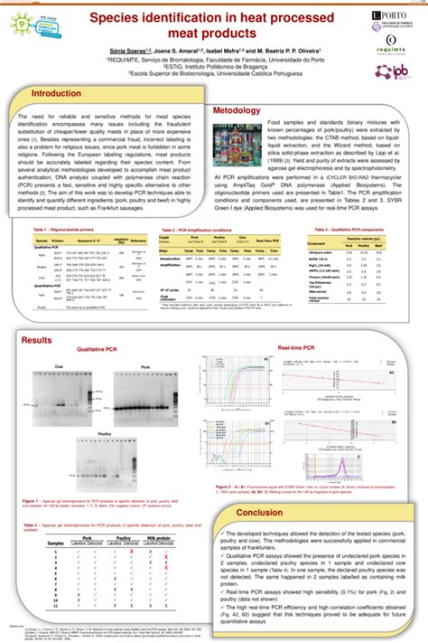 Pdf Species Identification In Heat Processed Meat Products