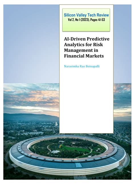 Pdf Ai Driven Predictive Analytics For Risk Management In Financial