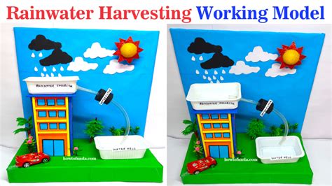 How To Make Rainwater Harvesting Working Model Science Exhibition