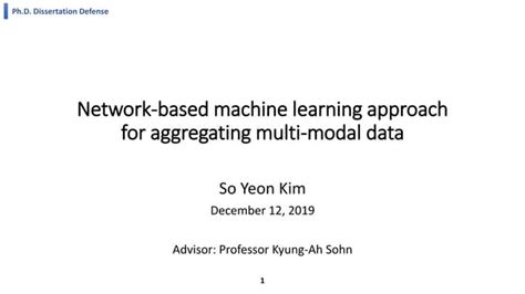 Network Based Machine Learning Approach For Aggregating Multi Modal Data Pdf Social