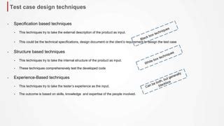 Test Case Design Techniques PPTX