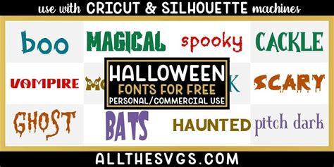Free Halloween Fonts 31 Spooky Fonts For Halloween Crafts Mad In